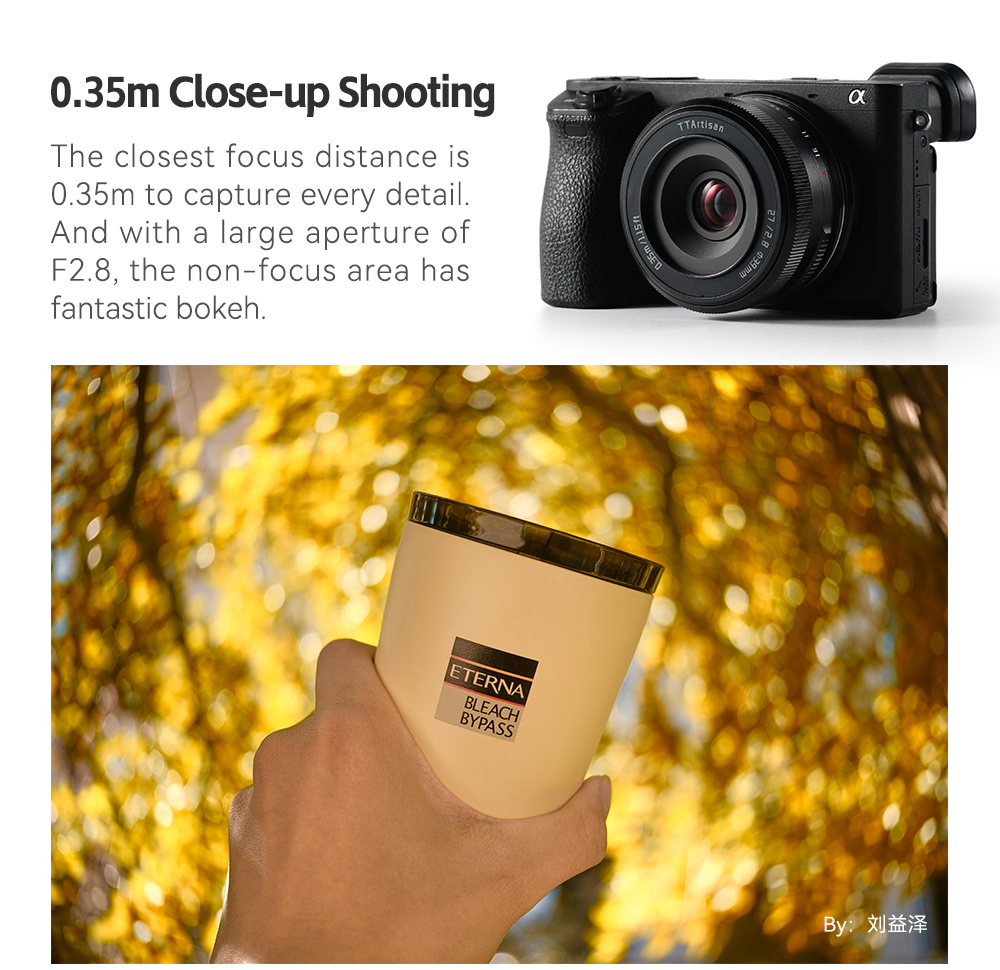 TTArtisan 27mm f2.8 Auto Focus APS-C Lens For Sony E Mount Mirrorless Cameras A7M3 A6000 A6600 ...