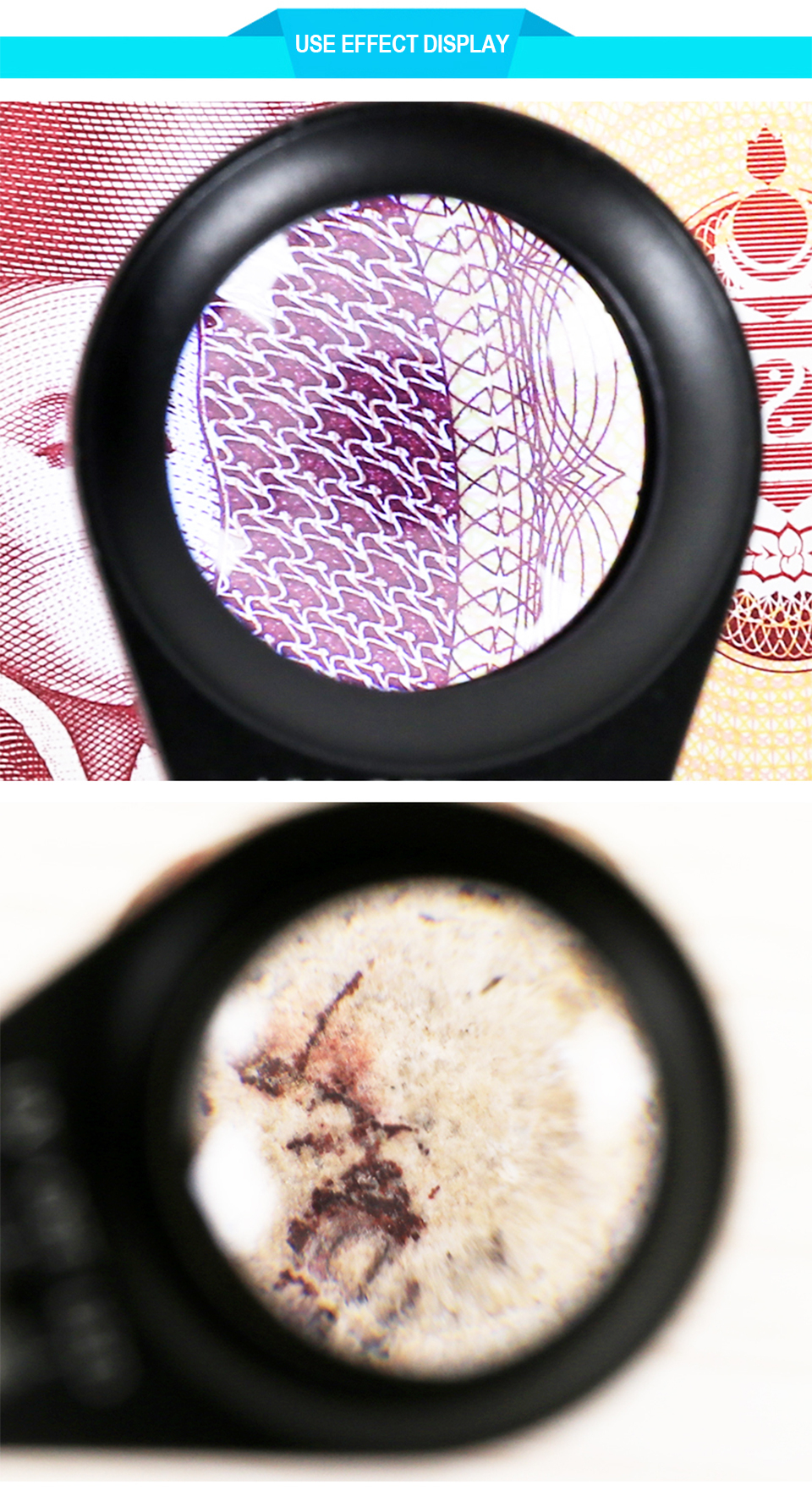 10X-40X Folding Loupe Magnifier Jewelry Magnifying Glass Triplet Lens ...
