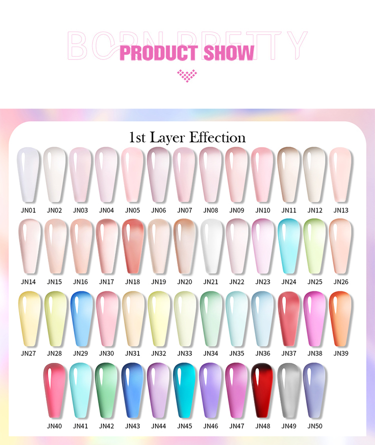 Born Pretty Jelly Brown Nail Gel Polish Soak Off UV LED Vernis Semis ...