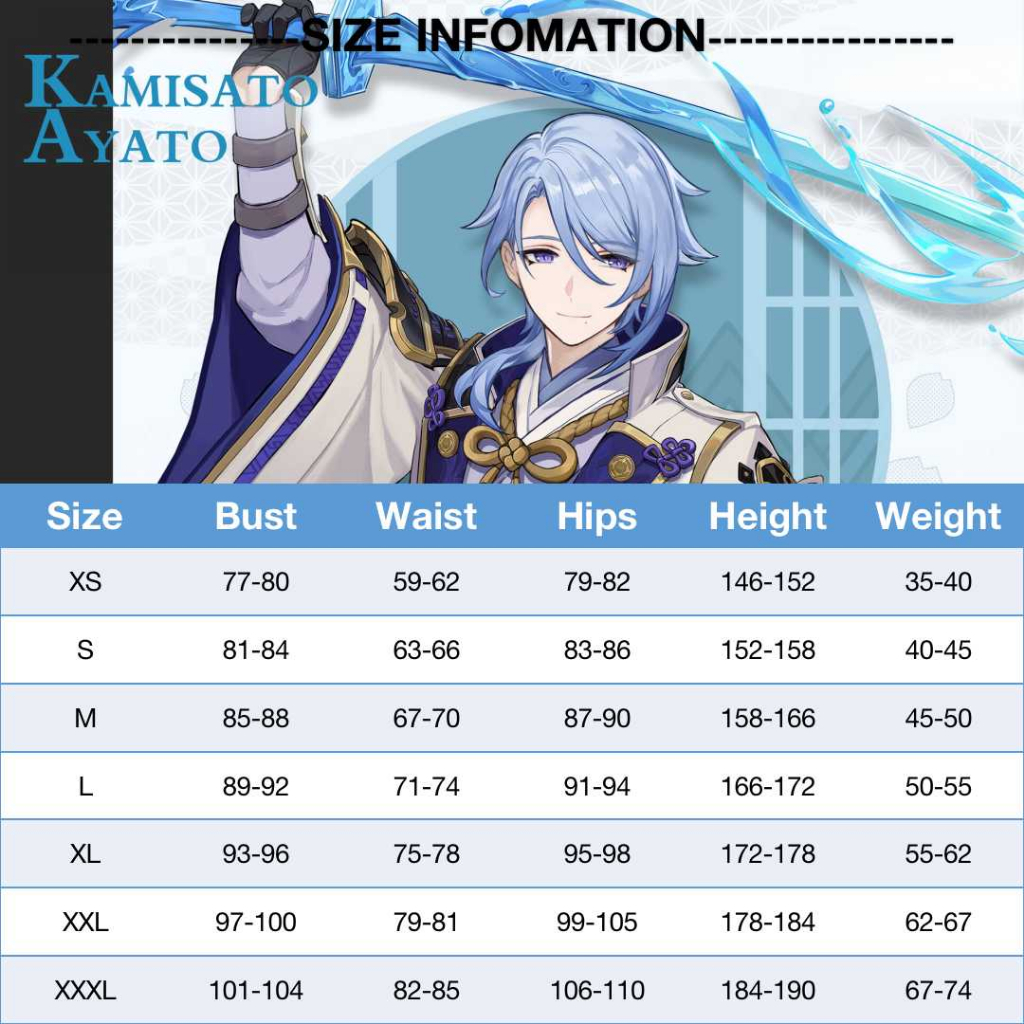 [Ready Stock] Genshin Impact cos clothing Inazuma Kamisato Ayato ...