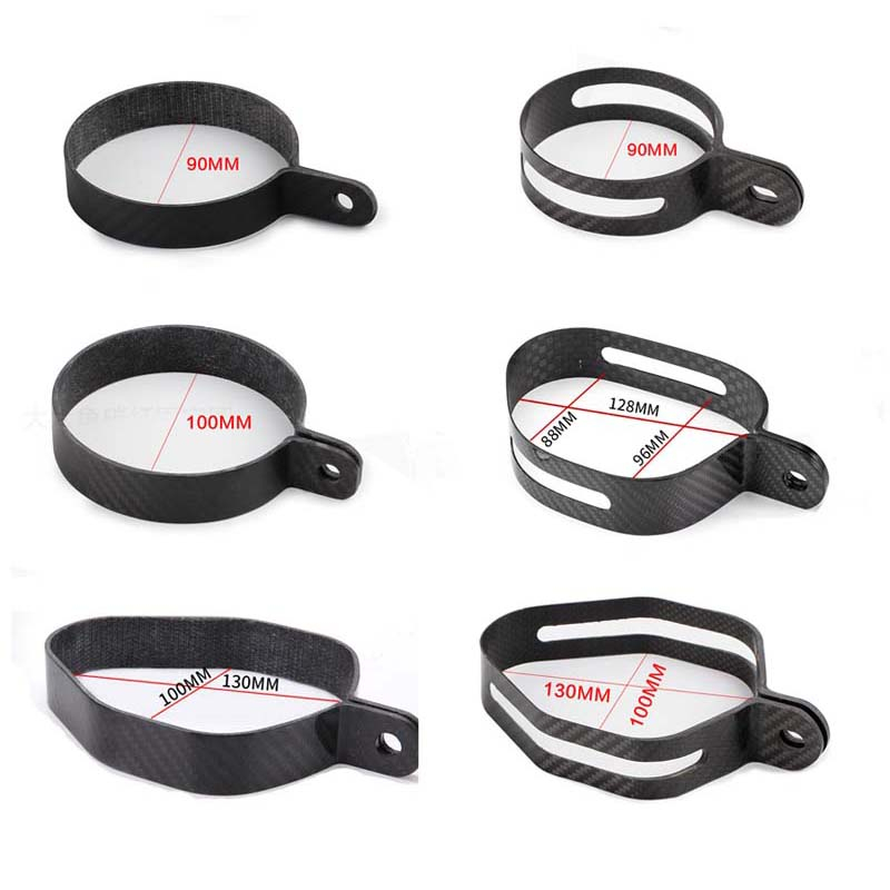 Real Carbon Clamp Exhaust Carbon Fiber Clamp Motor Muffler Clamp ...