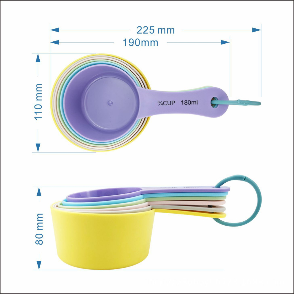 Complete baking measuring cup set cake tool measuring spoon plastic ...