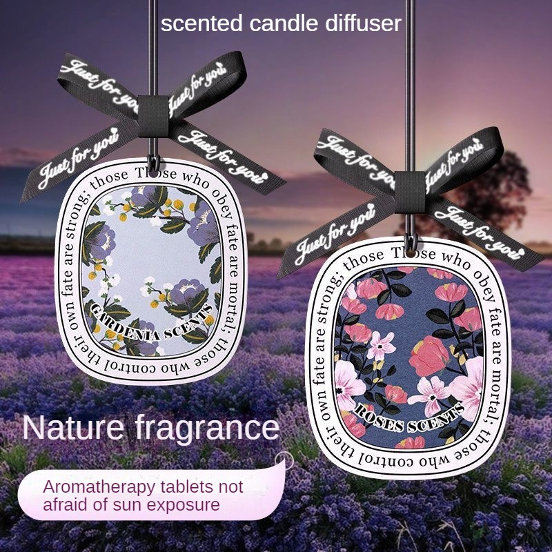 Aromatherapy Wax Solid Pendant Car Fragrance Perfume Tablets Solid Air ...