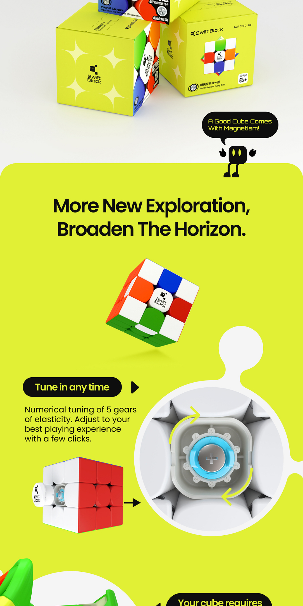 Gan Swift Block 355S Magnetic 3x3 Beginners Cube Puzzle Toys | Shopee Philippines