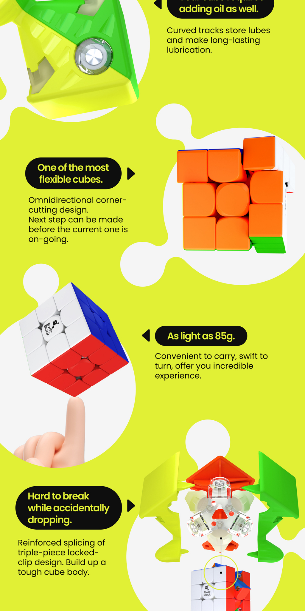 Gan Swift Block 355S Magnetic 3x3 Beginners Cube Puzzle Toys | Shopee Philippines