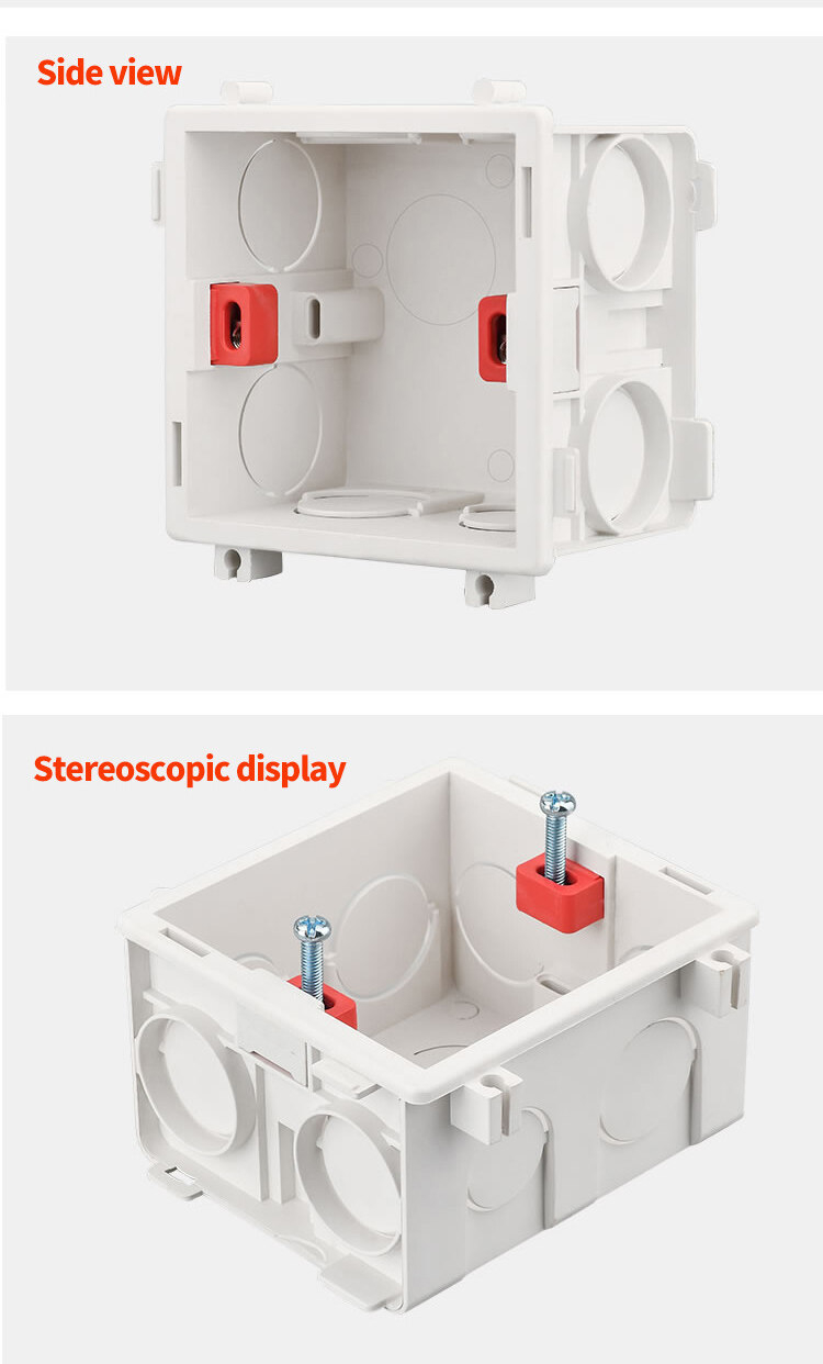 Vollia 86 * 86/118 * 72/146 * 86mm Socket Switch Mounting Box PVC Wall ...