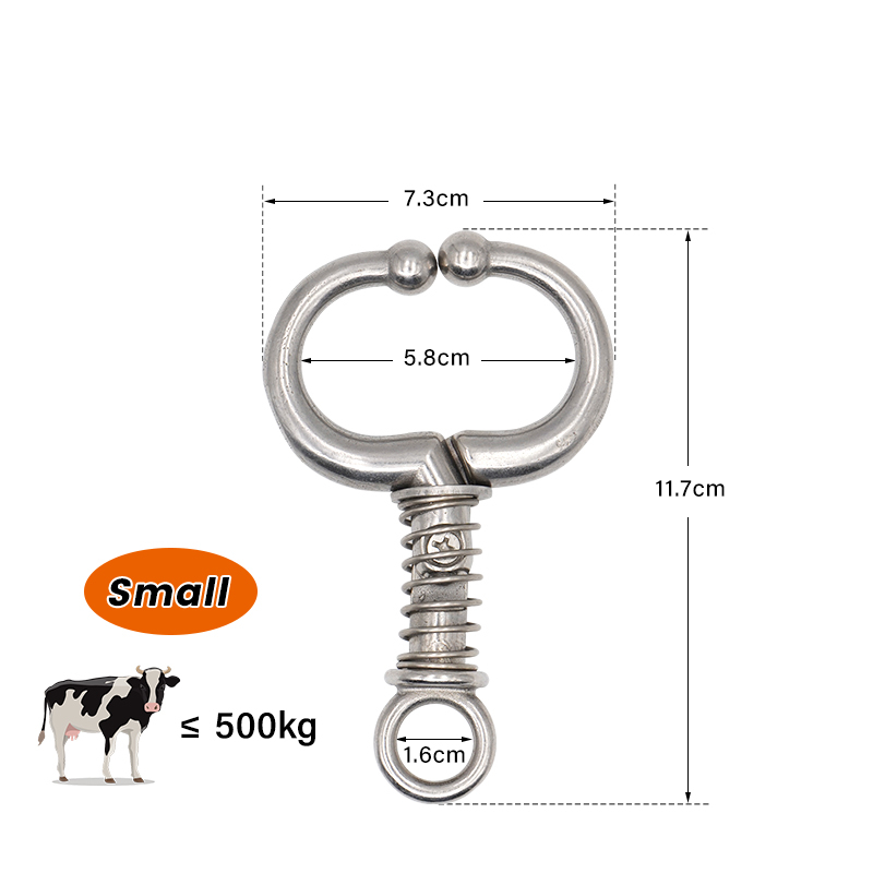 【Ready stock】1Pc Livestock Cow Stainless Steel Cattle Nose Clamp Bull ...