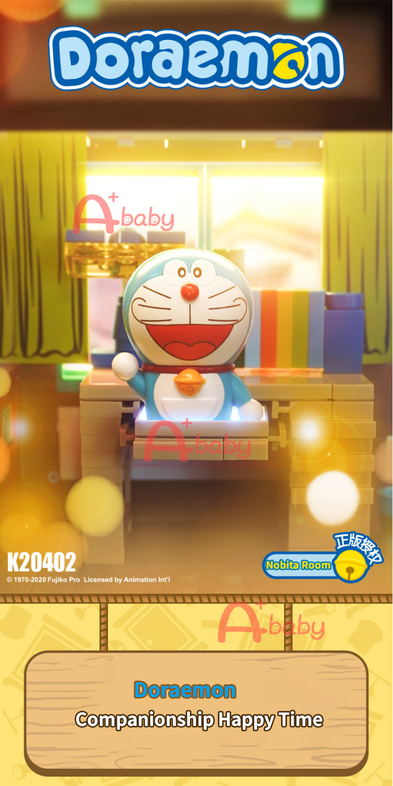 [A+baby] Keeppley Doraemon Nobita Room Time Machine Building Blocks ...
