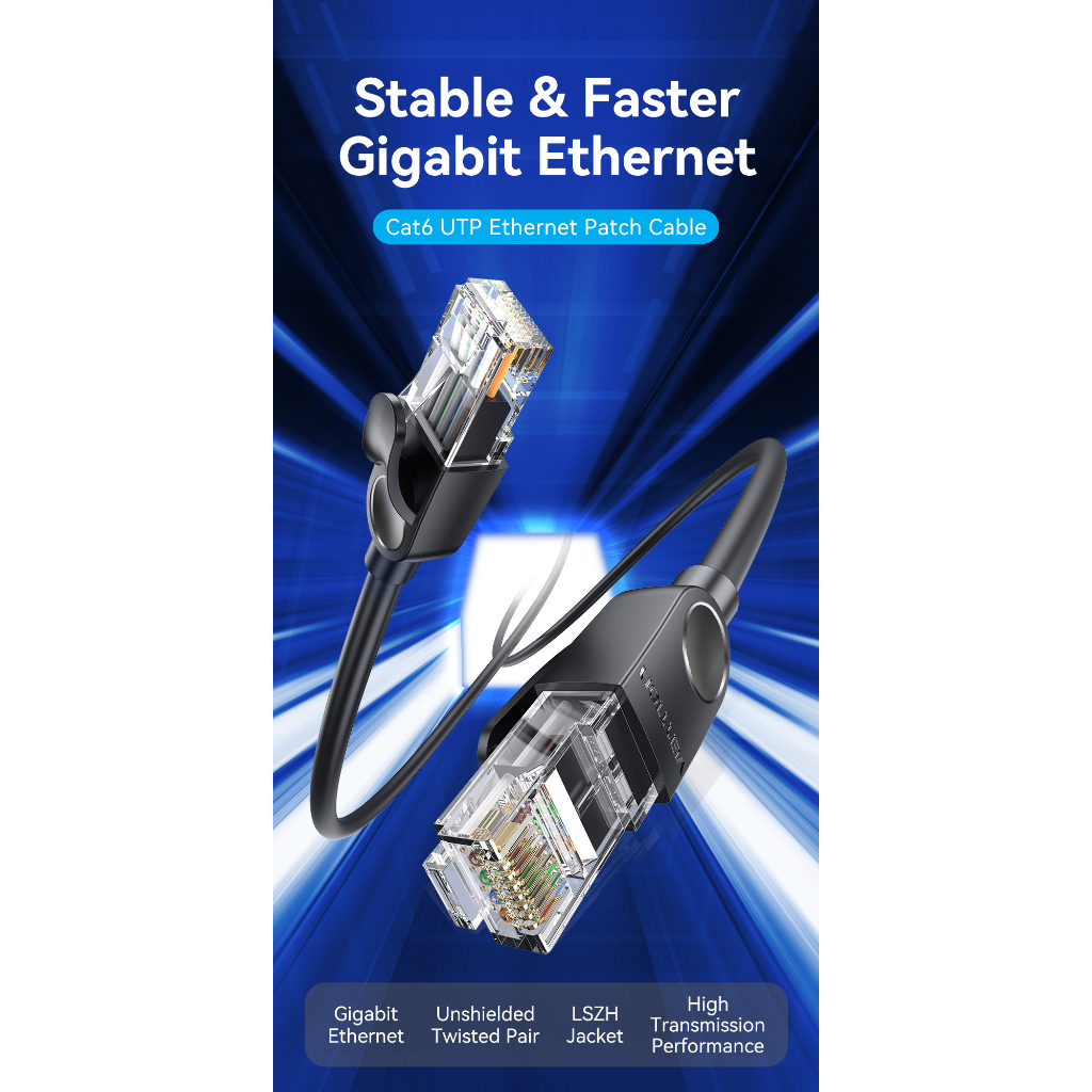 Vention CAT6 Ethernet Cable UTP 1000Mbps RJ45 Gigabit Network Lan Cable ...