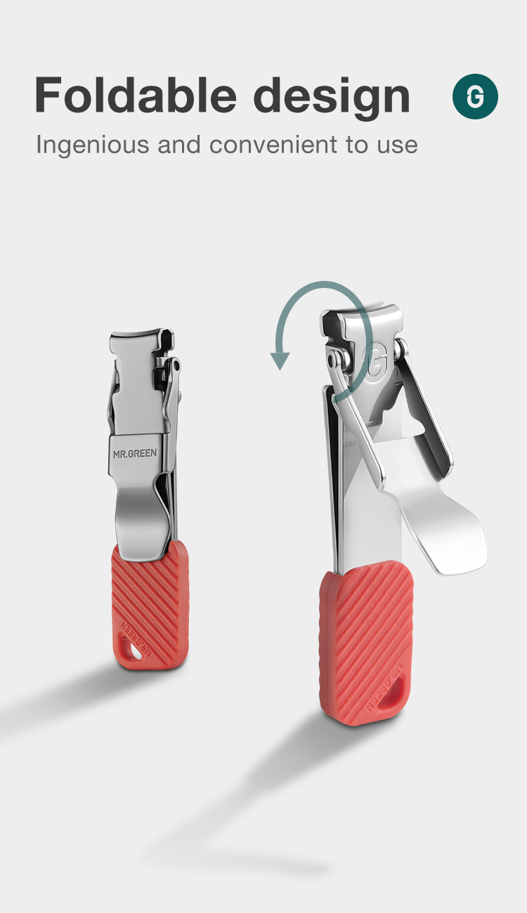 MR.GREEN Compact Nail Clippers Foldable Nail Cutters Manicure Tools ...