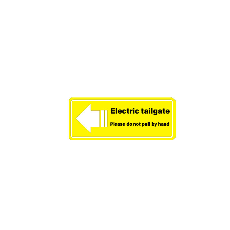 Special warning sticker for electric tailgate of automobiles, do not ...