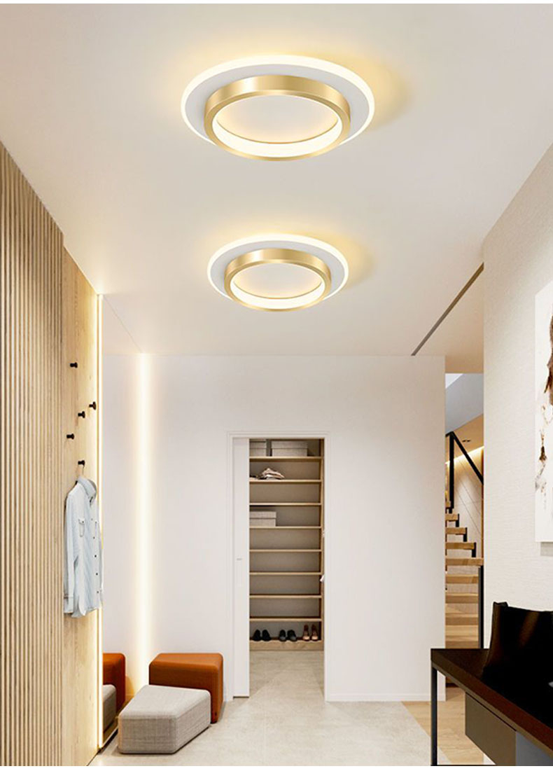 Minimalist Porch Aisle Ceiling Light Modern Log Corridor Ceiling Lamp ...