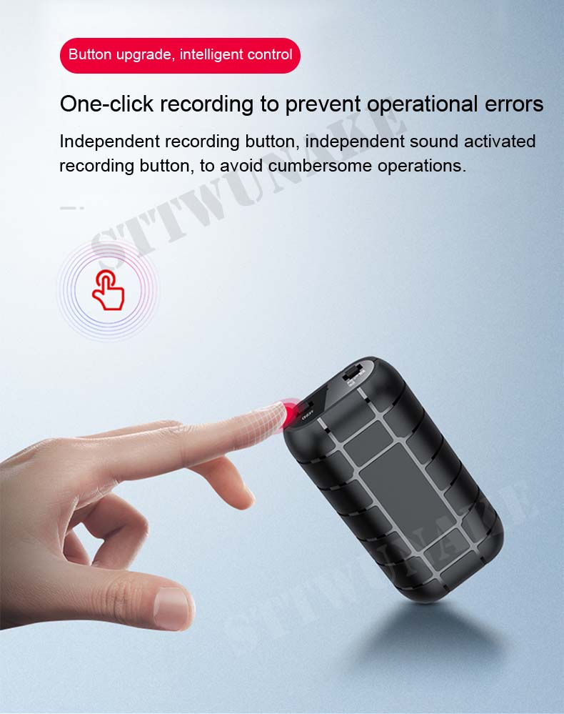 Mini voice activated recorder 500hours digital recording device ...