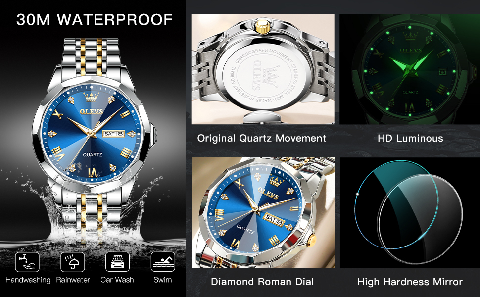 OLEVS Authentic New Watch For Men With Box Original Waterproof ...