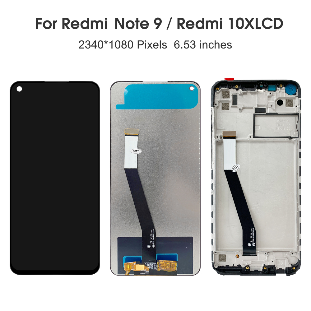 Original LCD For Redmi Note 9 LCD with Frame Display Touch Screen ...