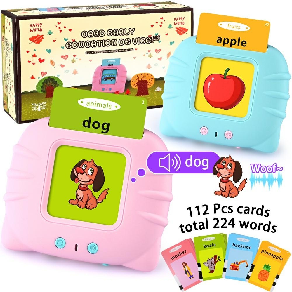 Flash Card Reader Early Education Portable Pronunciation Oral learning ...