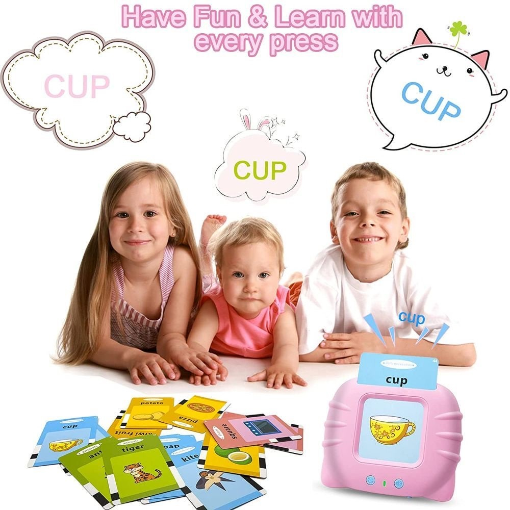 Flash Card Reader Early Education Portable Pronunciation Oral learning ...