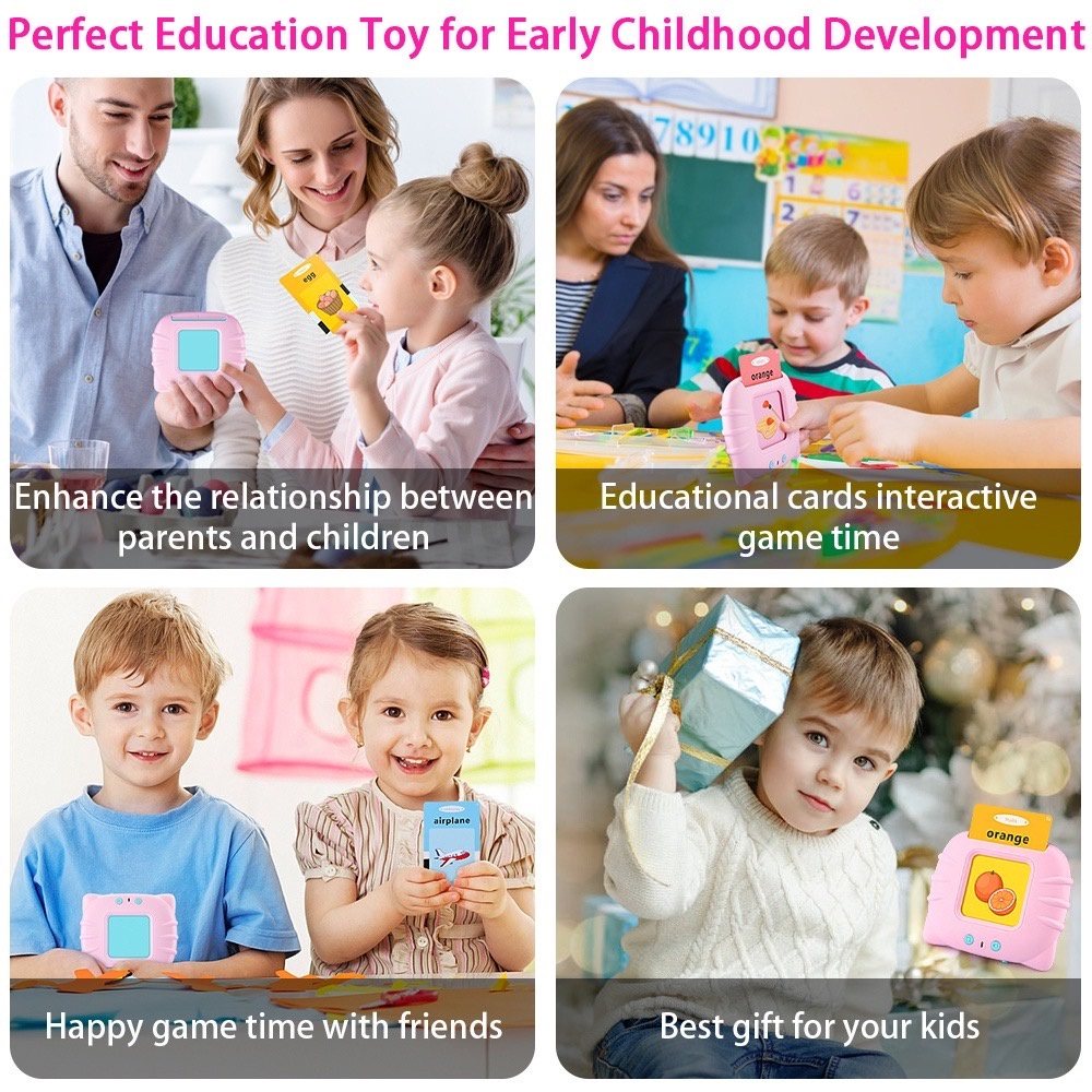Flash Card Reader Early Education Portable Pronunciation Oral learning ...