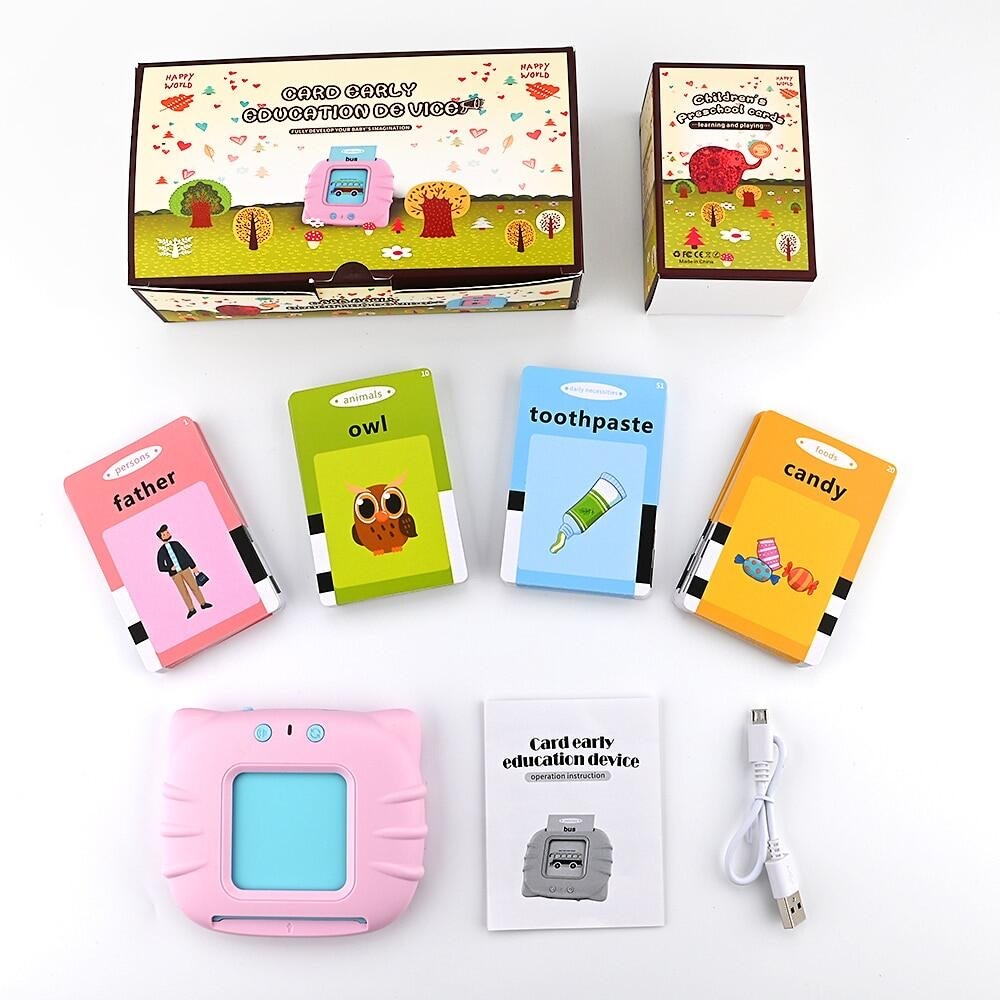 Flash Card Reader Early Education Portable Pronunciation Oral learning ...