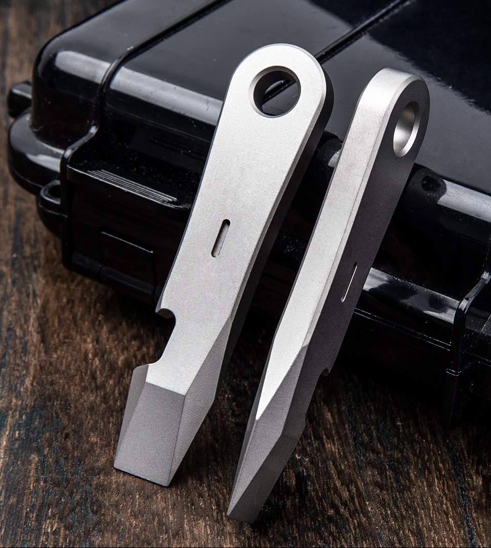 CNEDC Titanium Alloy Mini Crowbar Portable EDC Tool Bottle Opener ...