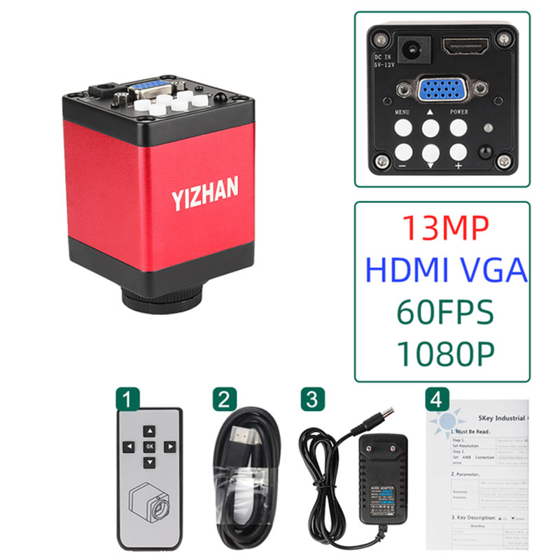YIZHAN Microscope 1080P HDMI VGA Microscope for Cellphone Repair 130X ...