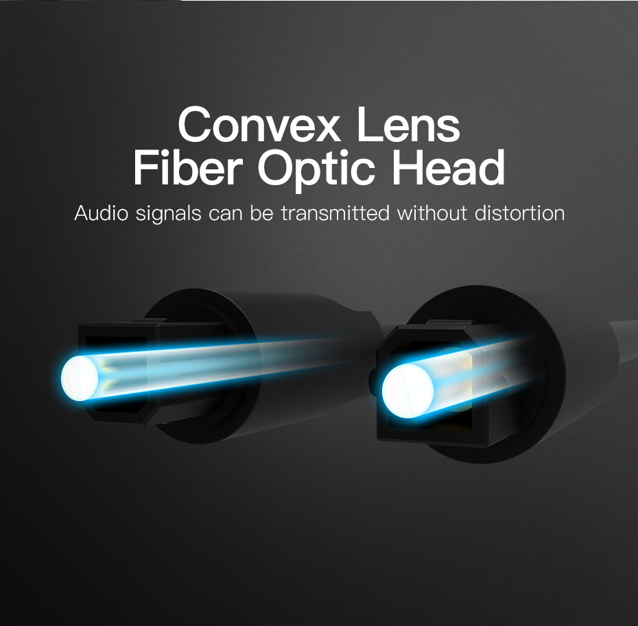 Vention Optical Fiber Audio Cable For CD DVD SPDIF Amplifiers Blu-ray ...