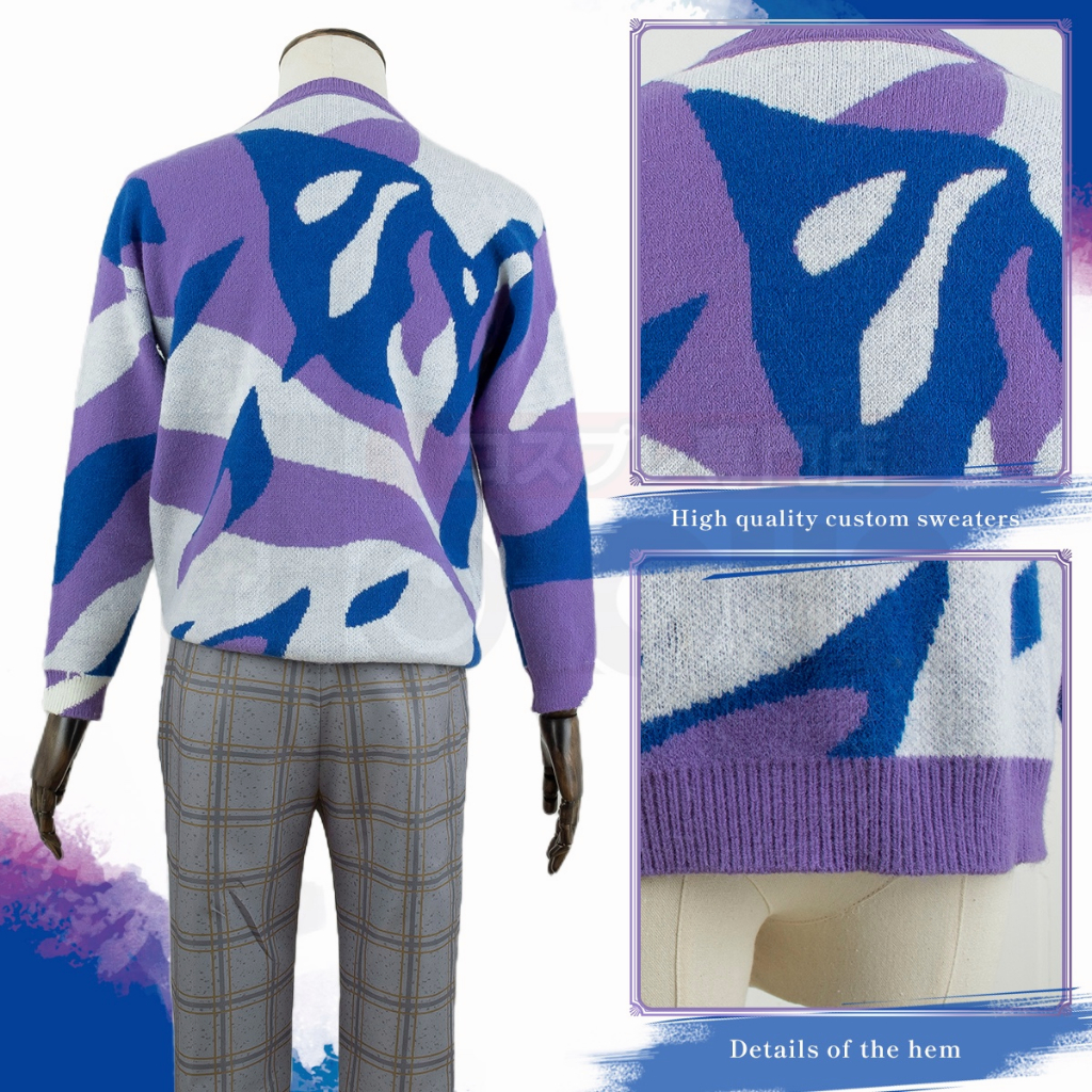 HOLOUN BLUE LOCK Anime Cosplay REO Costume Sweater Wool Gift Party ...