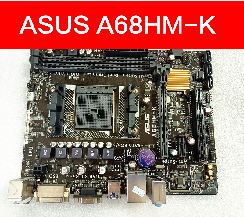 Asus/Asus A68HM-K motherboard FM2 FM2+A58/A68 motherboard compatible with X4 860K A6 A8 10 ...