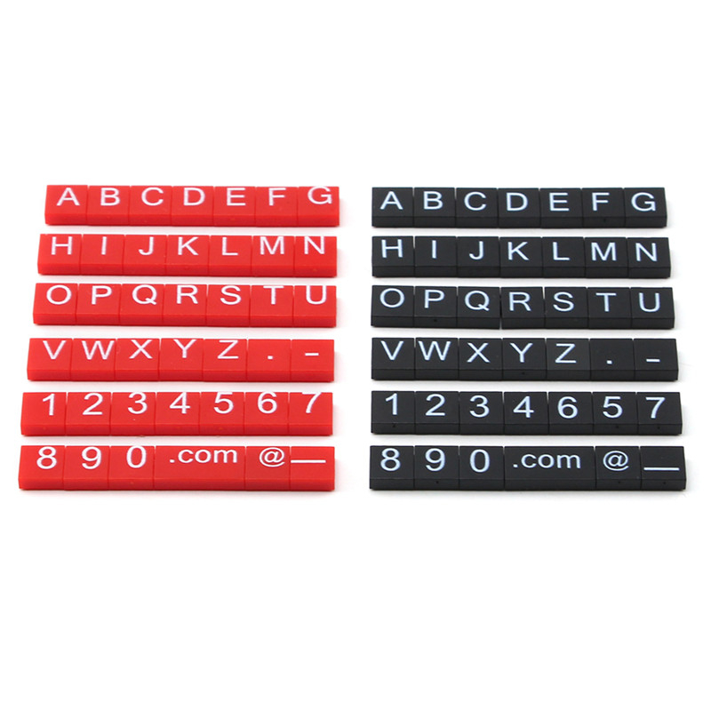 41Pcs Alphabet Building Blocks Number Word Spelling MOC Letters Bricks ...