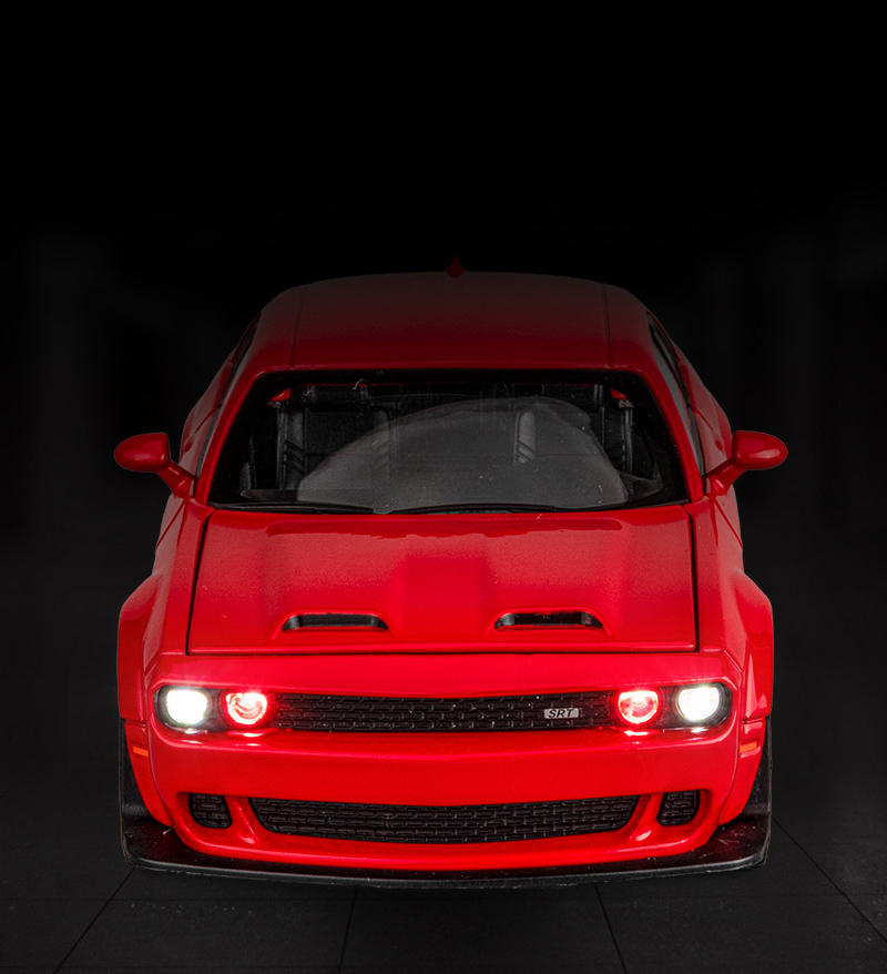Diecast car 1:32 Dodge Challenger Hellcat SRT American Muscle Car ...