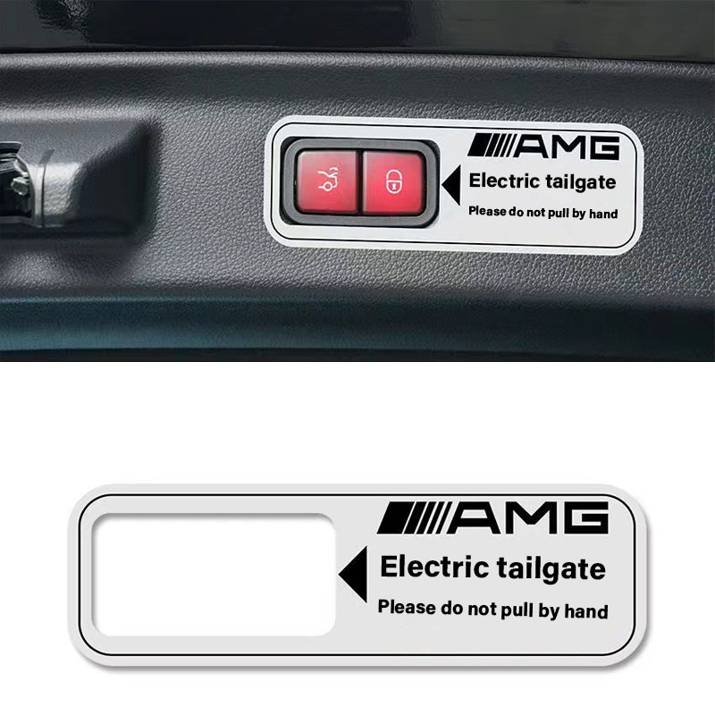 Mercedes Benz electric tailgate warning sticker is applicable to C ...