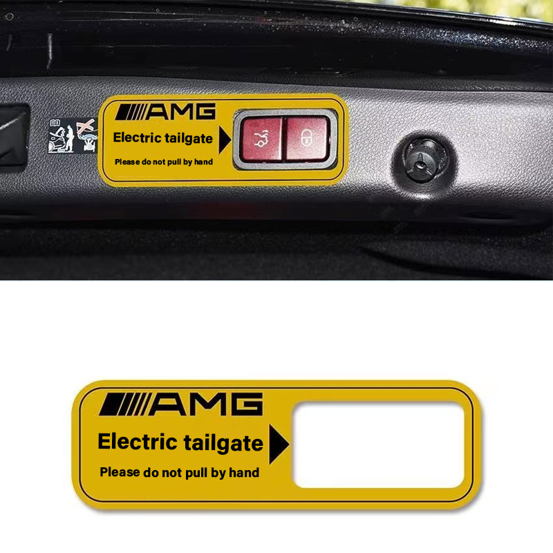 Mercedes Benz electric tailgate warning sticker is applicable to C ...