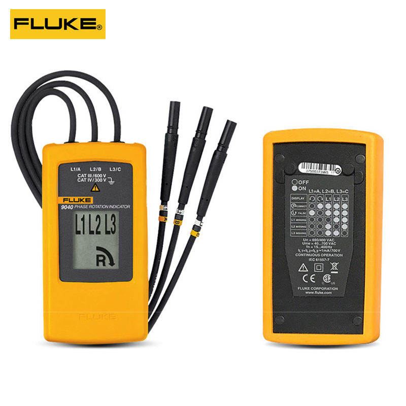Fluke Phase Sequence Tester 9040 Phase Rotation Indicator with High ...
