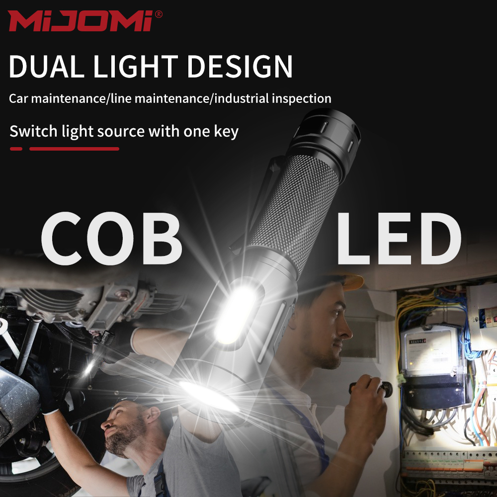 Mijomi W80 Portable Dual light design Lamp , 300 lumen front light and ...