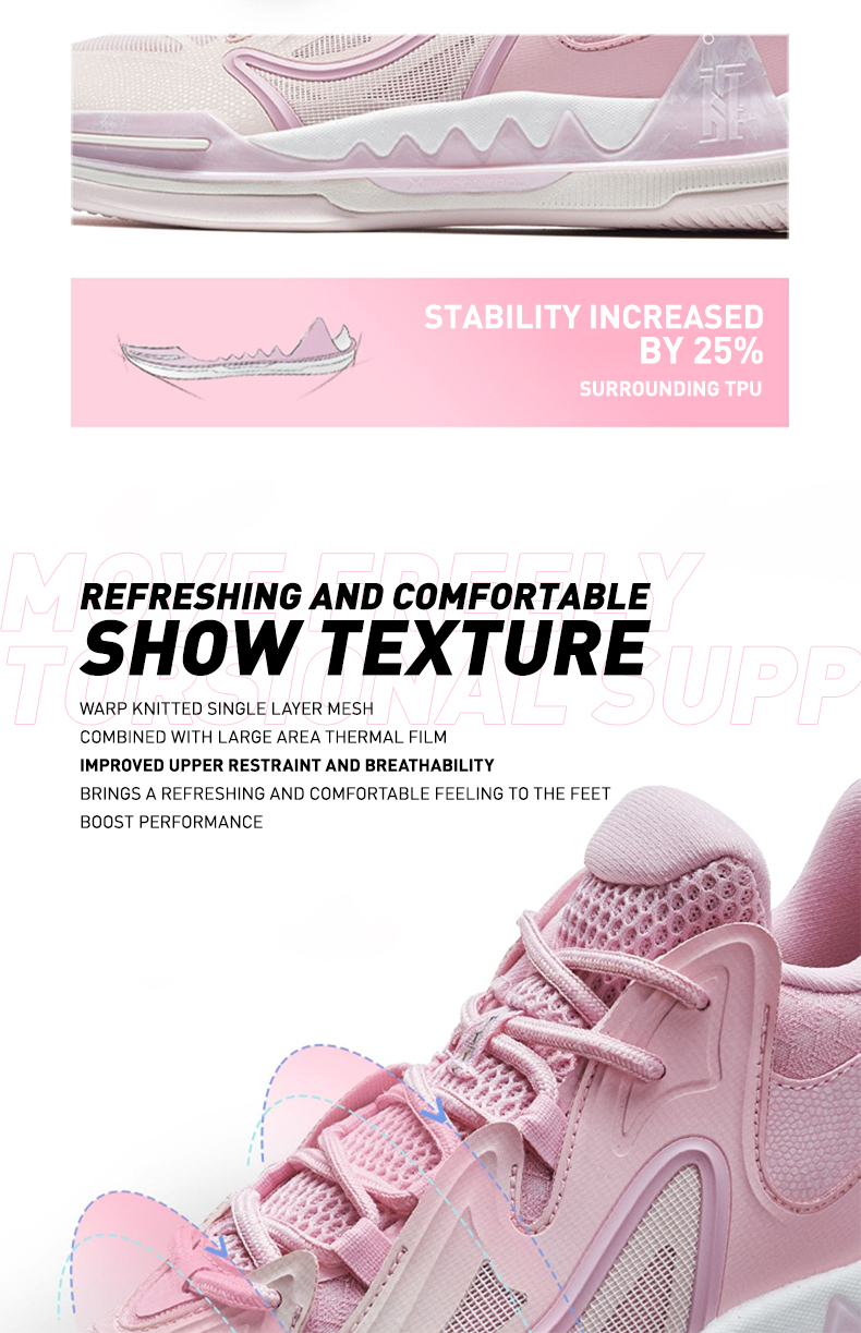 Xtep MELEE V2 Men Basketball Shoes Low-Top Support Durability Rebound ...