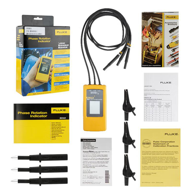 Fluke Phase Sequence Tester 9040 Phase Rotation Indicator with High ...