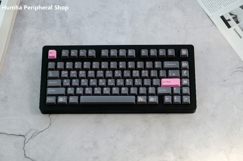 Humha Hooty keycap Korean keycap Hangul keycap PBT material Dye ...