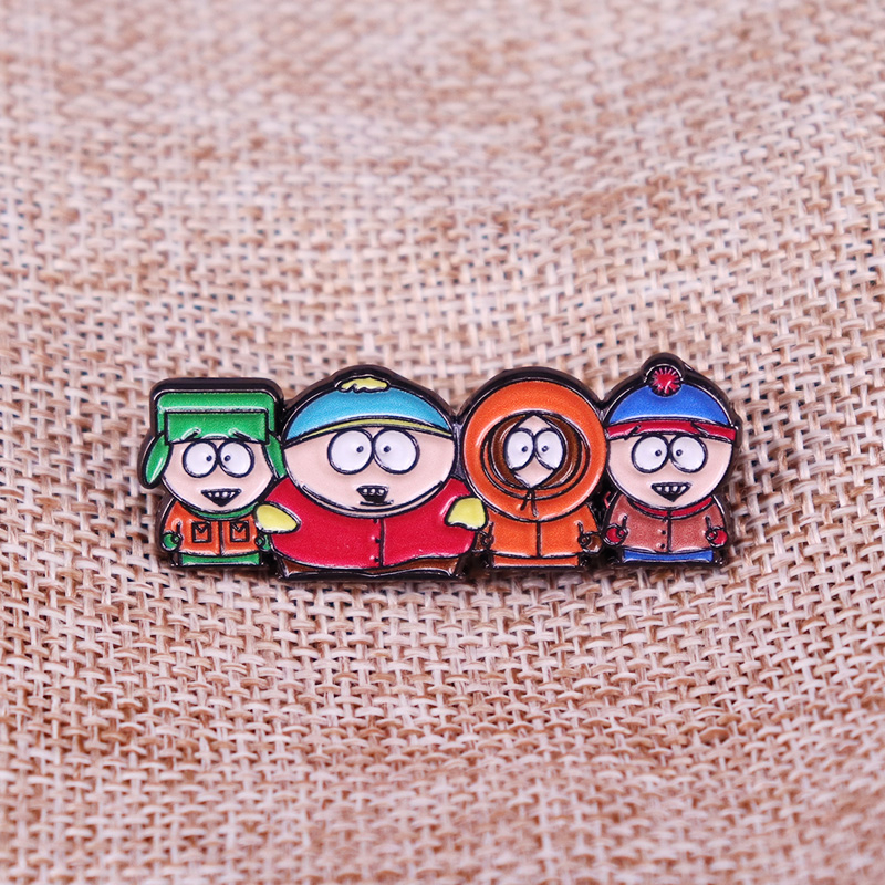 South Park Enamel pin Kyle Cartman Kenny Stan Badge Fashion Jewelry ...