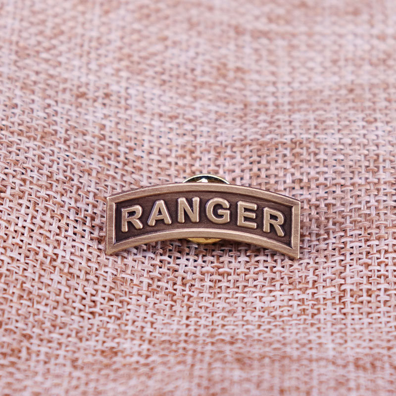 Antique Copper Ranger Metal Lapel Pin for Street Tooling Style Uniform ...