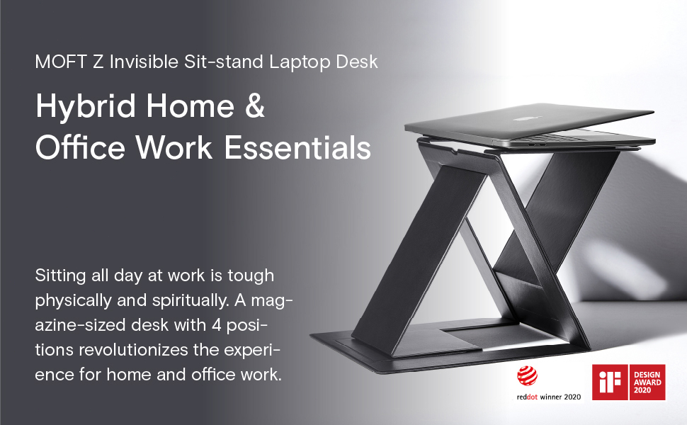 Moft Z 5-In-1 Sit-Stand Laptop Desk Invisible And Portable Stand ...