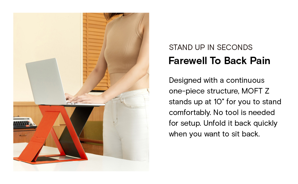Moft Z 5-In-1 Sit-Stand Laptop Desk Invisible And Portable Stand ...