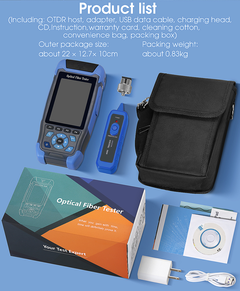 COMPTYCO Mini pro OTDR Reflectometer 9 functions in 1 device OPM OLS ...