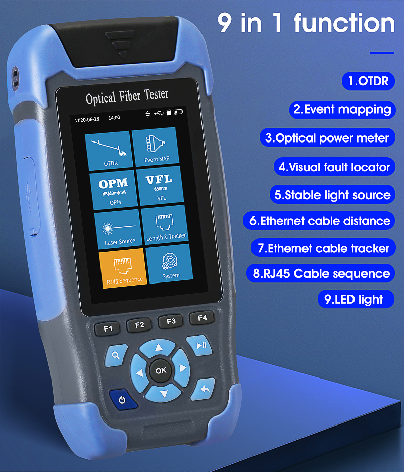 COMPTYCO Mini pro OTDR Reflectometer 9 functions in 1 device OPM OLS ...