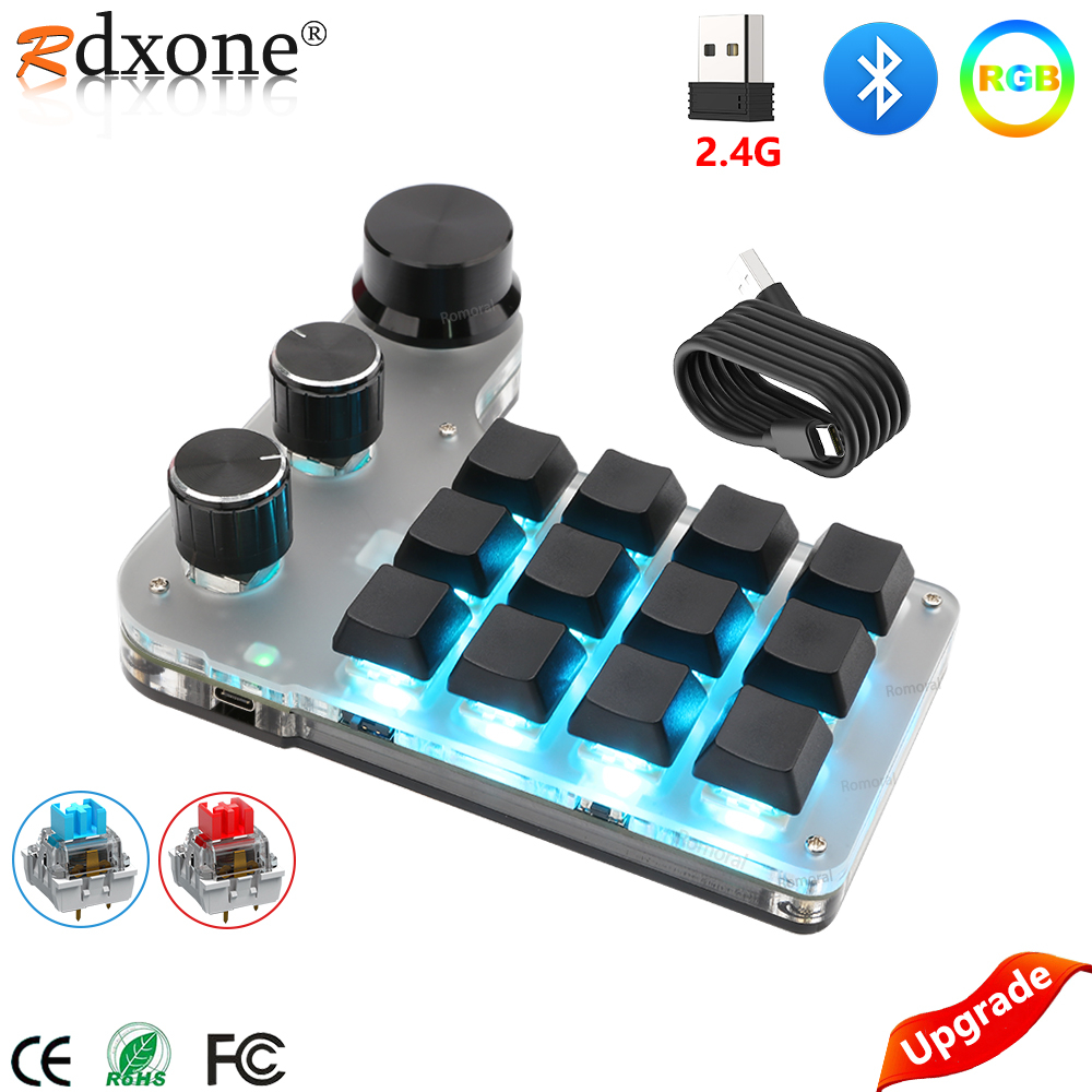 Programmable Keyboard Custom Knob Keyboard 6/9/12 Key Copy Paste DIY ...