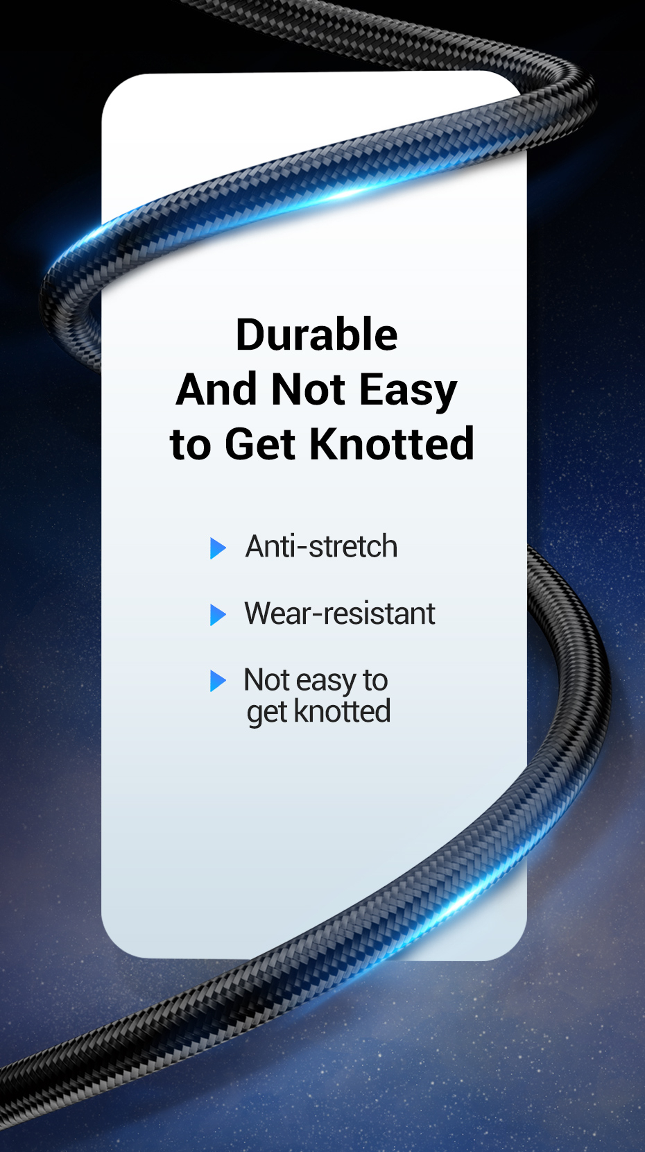 Vention Micro USB 3a Nylon Fast Charging Data Cable For Android Mobile ...