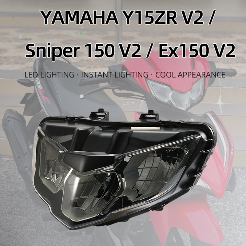 Zhipat YAMAHA Sniper 150 V2 LC135 V2 Y15ZR V2 LC 135 V8 LED HEAD LAMP Smoke/Clear Headlight ...