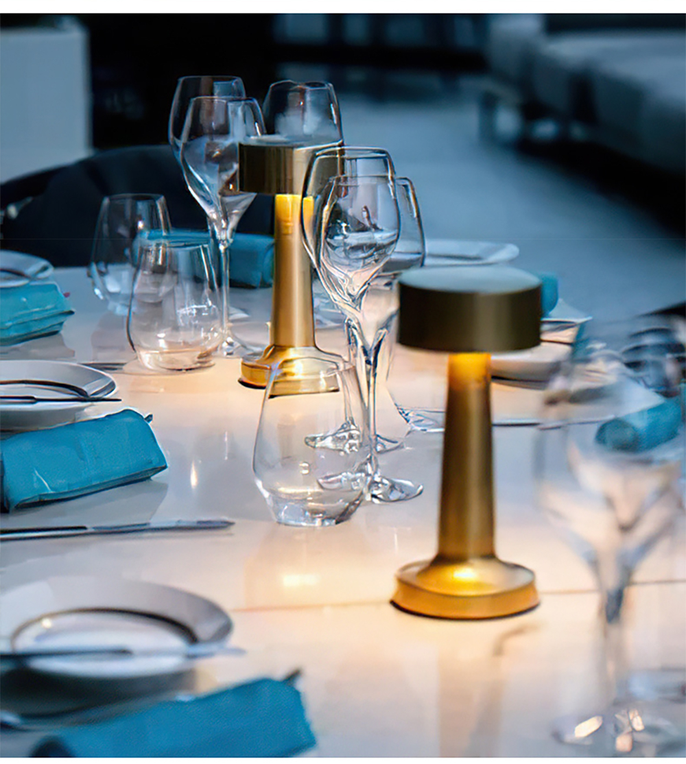 RGB table lamp cordless charging hotel desk lamp touch dimming ...