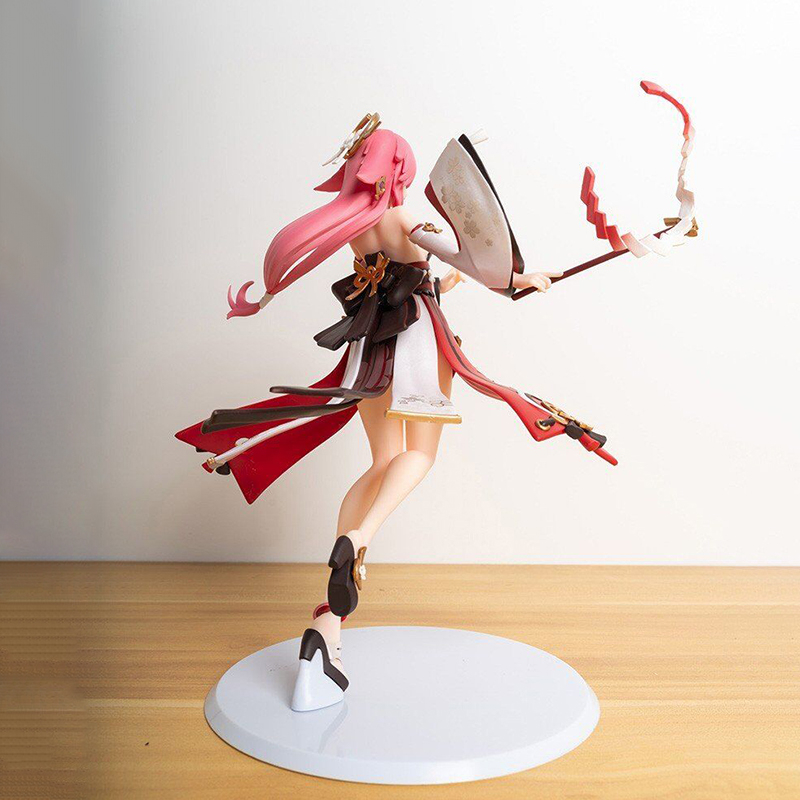 Genshin Impact Yae Miko Anime Girl Figure 24cm Awaken csyday Action ...