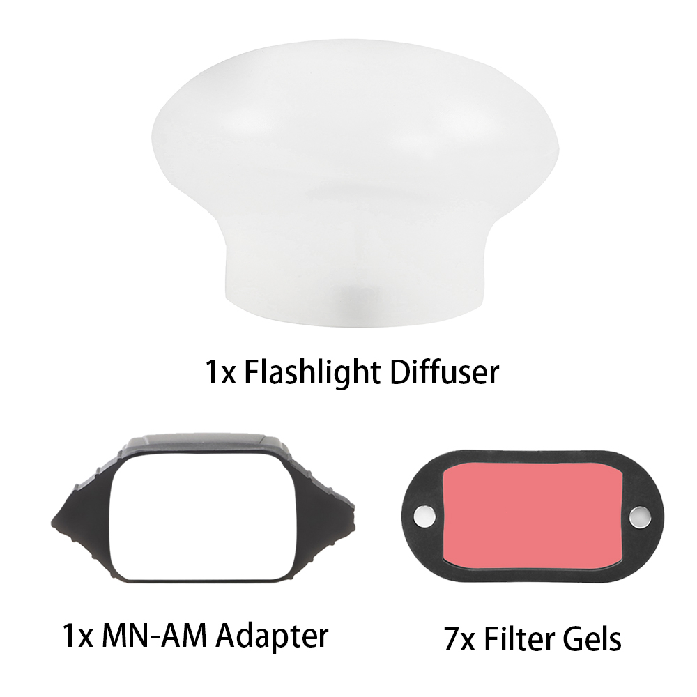 Wenzi MN-DF Magnetic Silicone Sphere Flash Diffuser Modular with MN-AM ...