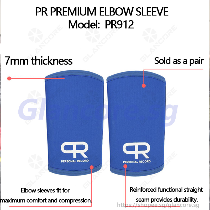 PR PREMIUM ELBOW SLEEVE (1 Pair) Elbow Brace For Support & Compression ...